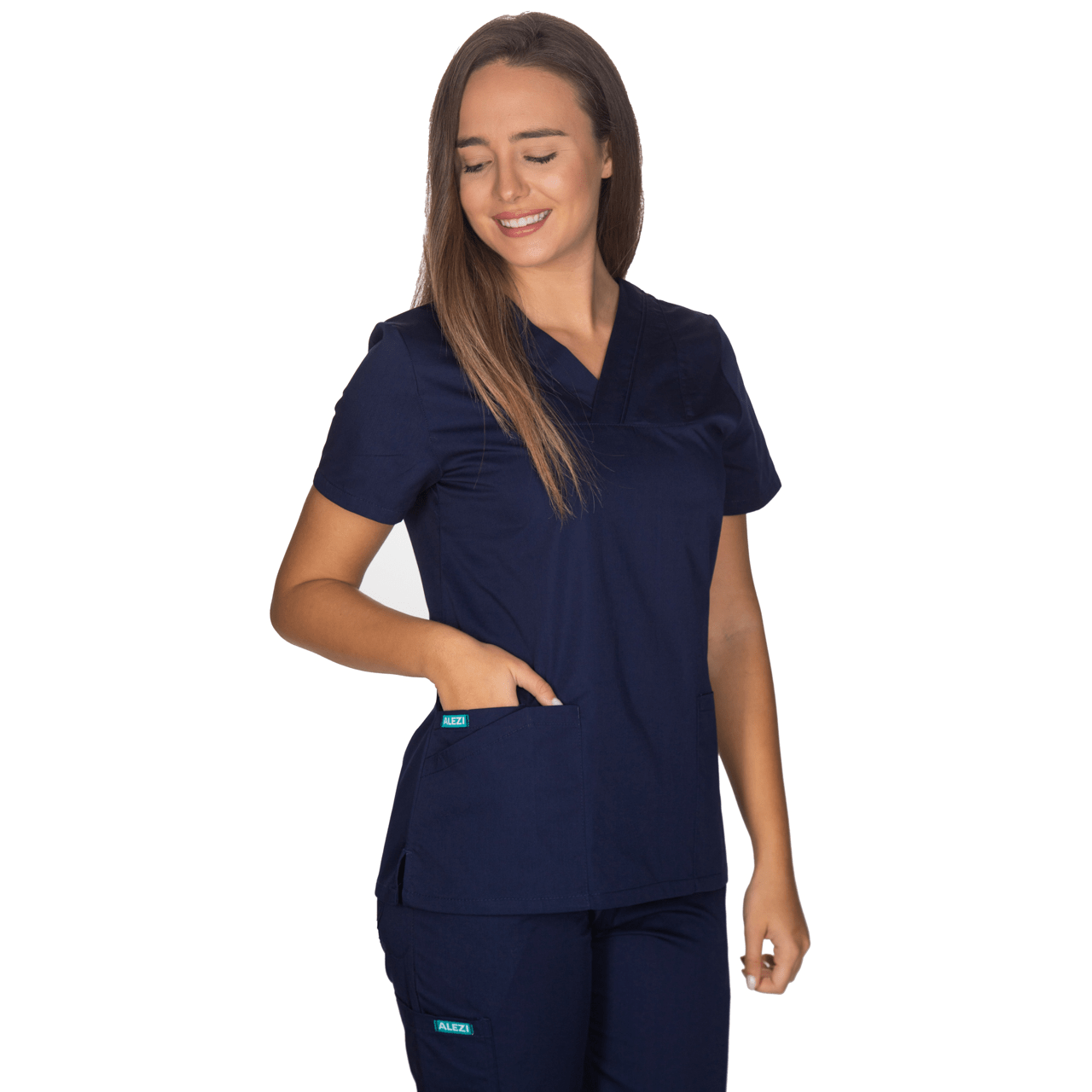 Scrub Woman – Navy Blue – ALEZI
