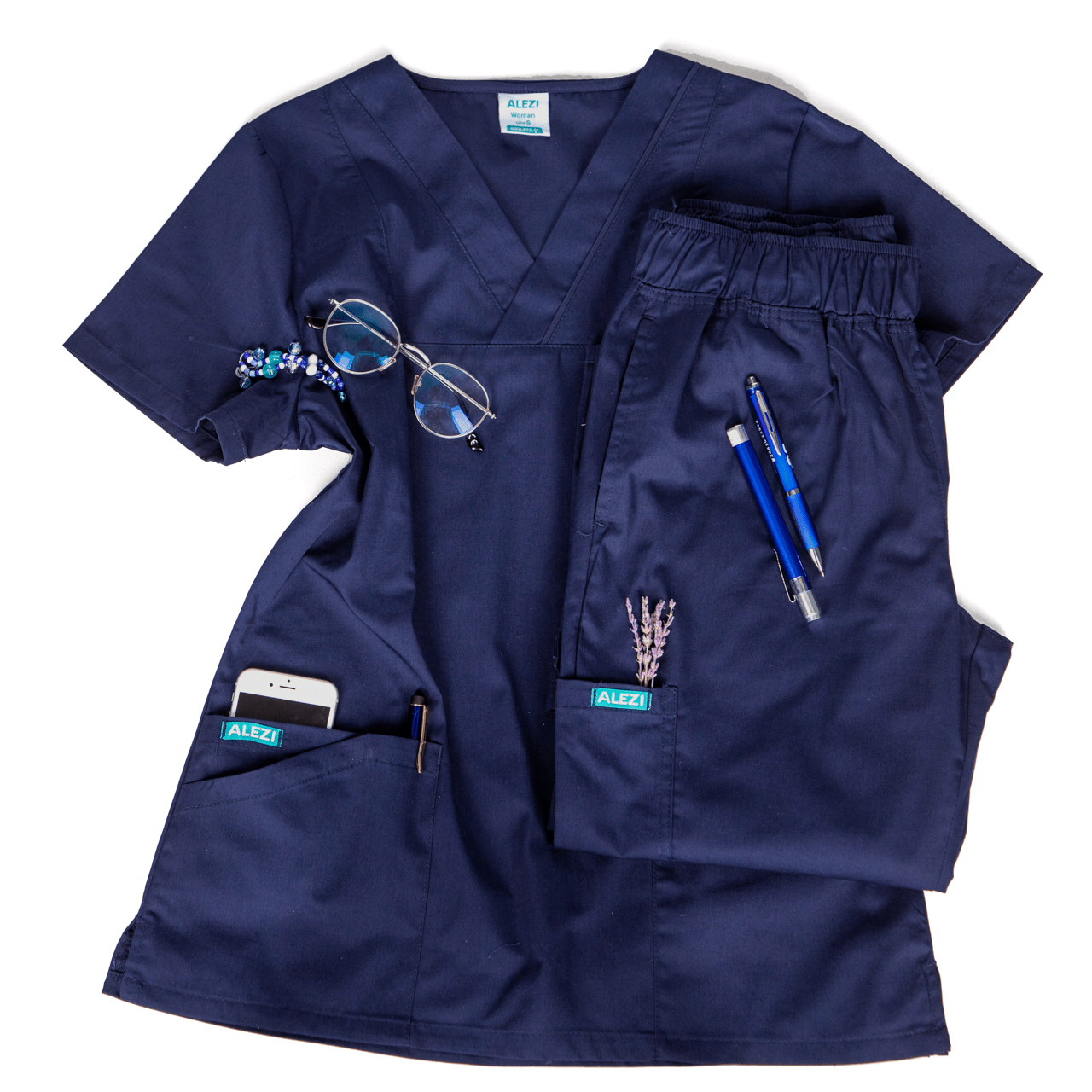 Scrub Woman – Navy Blue – ALEZI